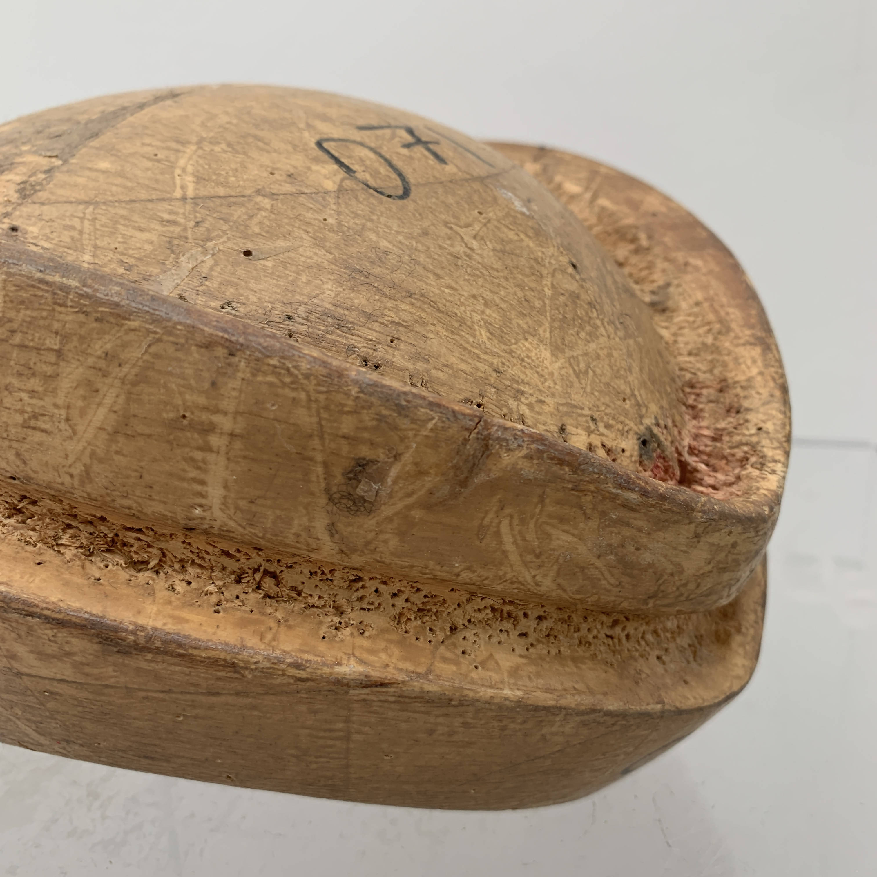 Vintage wooden crown hat block with bottom edge – The Hat Circle by X ...