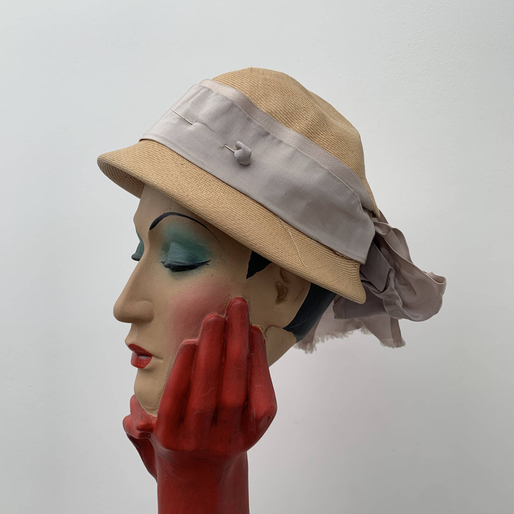 Vintage Otto Lucas Classic Beige Straw Bucket Hat – The Hat Circle by X ...