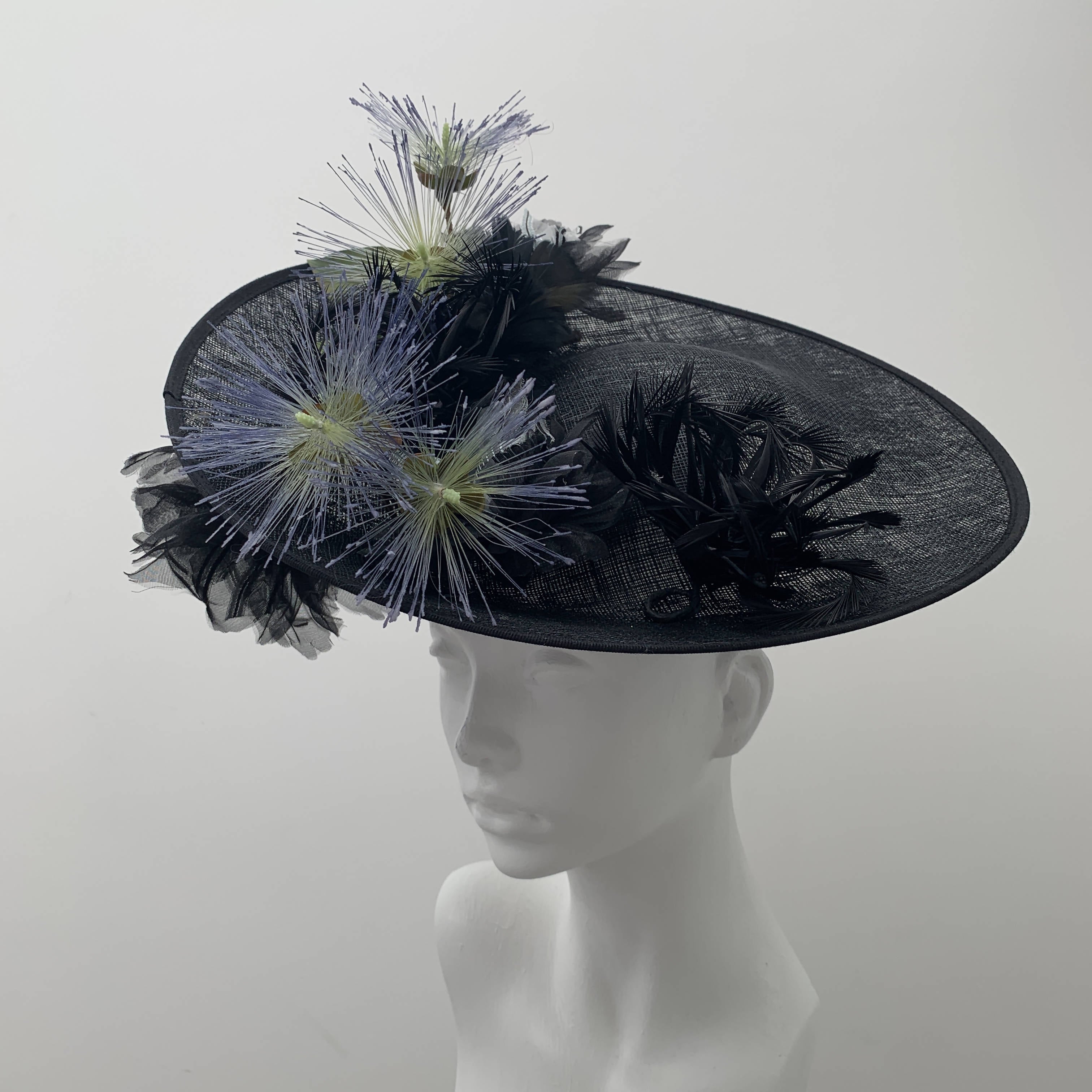 Skylar black cartwheel hat - The Hat Circle – The Hat Circle by X Terrace