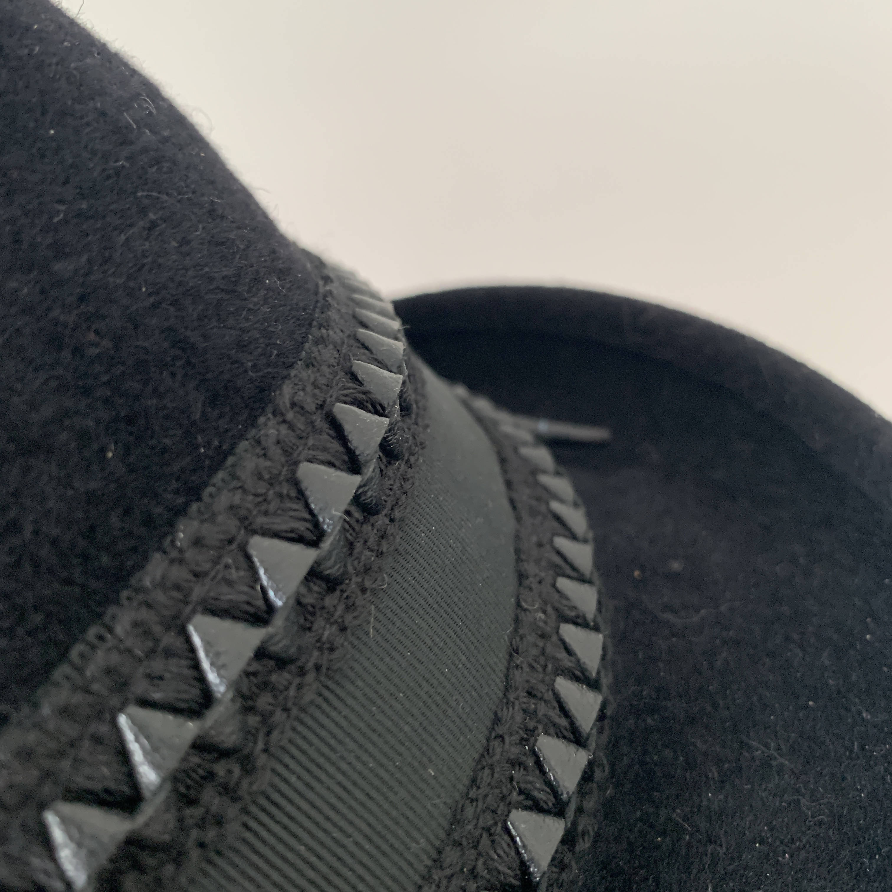 Vintage Stephen Jones Felt Top Hat with Feather in Black | The Hat ...